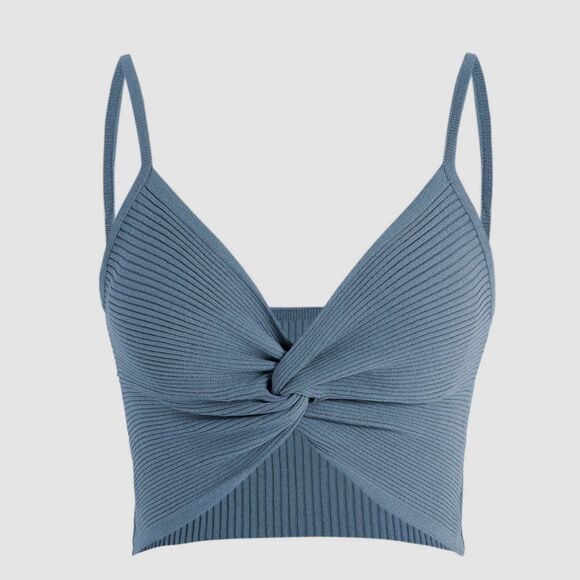 Cider | Tops | Ribbed Twistfront Strappy Top Part Of A Matching Set ...